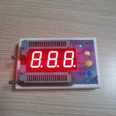 중국 외관 디스플레이를 위한 초 밝고 붉은 색 카थो드 3자리 7개 세그먼트 LED 디스플레이 판매용