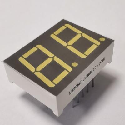 중국 일반 카थो드 7 세그먼트 LED 디스플레이 듀얼 디지털 14.2mm 흰색 판매용