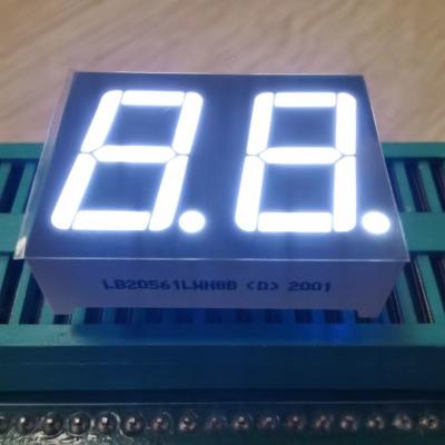 중국 일반 카थो드 7 세그먼트 LED 디스플레이 듀얼 디지털 14.2mm 흰색 판매용