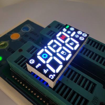 냉장고 컨트롤러용 백색/청색/녹색/적색 3자리 17mm 7 세그먼트 LED 디스플레이 공통 양극