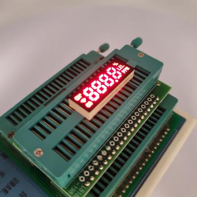 Bright Red 4-Digit LED Clock Display for Easy-Read Time on Home Appliances
