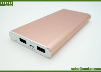 China 7000 mAh Fast Charging Power Bank Aluminum Shell 141 * 74 * 12.5 Mm For MP3 Players for sale
