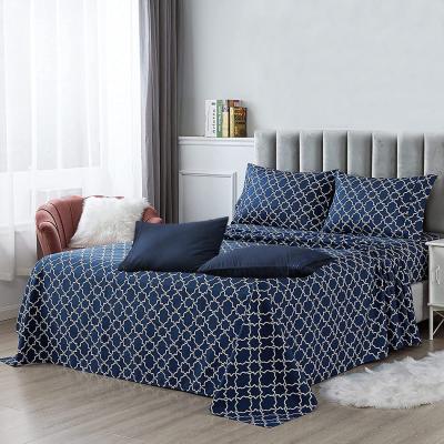 Cina NO Riempimento 6pcs tessuto in microfibra 80gm 100% lenzuola da letto in poliestere Set al meglio in vendita