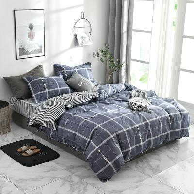 Cina 100% fibra di poliestere personalizzato 4 pezzi 2021 King Size Set biancheria da letto cotone 300Tc per camera da letto in vendita