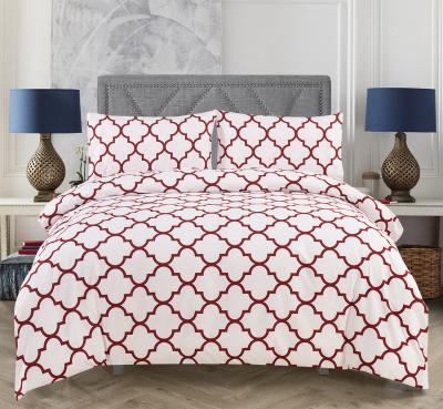 Cina Super Soft Brushed Microfiber Duvet Cover Set 4pcs 1.5-2 Kg per l'anniversario di matrimonio in vendita