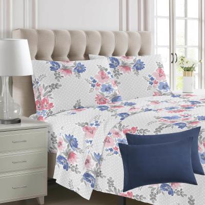 Cina Stoffa da letto in microfibra stampata al 100% in poliestere per regina e re taglia 6pcs in vendita
