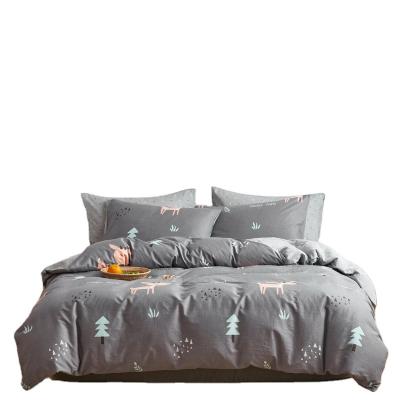 Cina Set di lenzuola da letto da quattro pezzi per copertura di copriletto di aloe cotone per la pelle con densità 133x72 in vendita