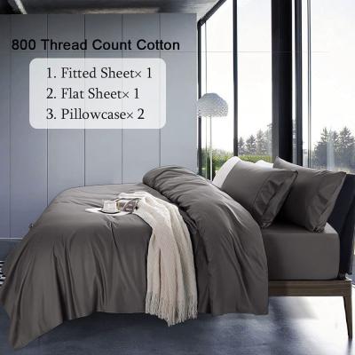 Cina Set di lenzuola per il riscaldamento della camera da letto in cotone egiziano puro al 100% con 800 fili in vendita