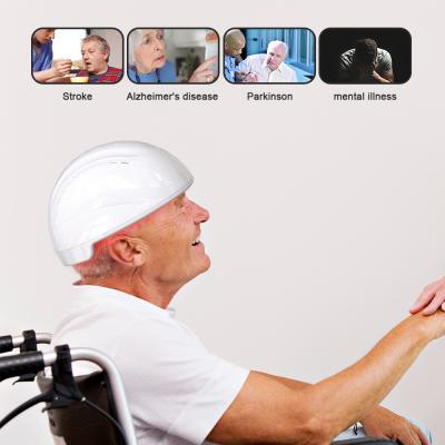 Cina 810nm nero bianco Photobiomodulation infrarosso Brain Helmet For Depression in vendita