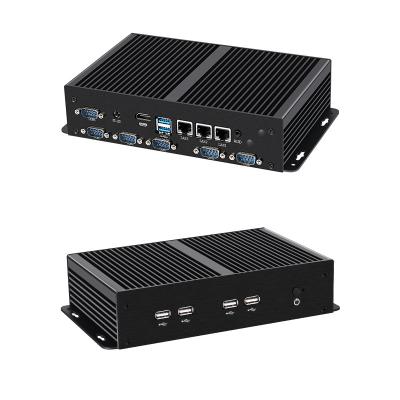 China Intel Celeron Fanless Industrial Mini Desktop PC With Aluminum Chassis WiFi for sale