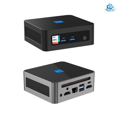 중국 인텔 코어 i7 12700H PC 듀얼 이더넷 듀얼 HD 및 4 USB 미니 컴퓨터 판매용