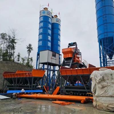 중국 Full Automatic HZS 25 35 50 75 100 m3/h Concrete Mixing Plant for Crushed Stone Material 판매용