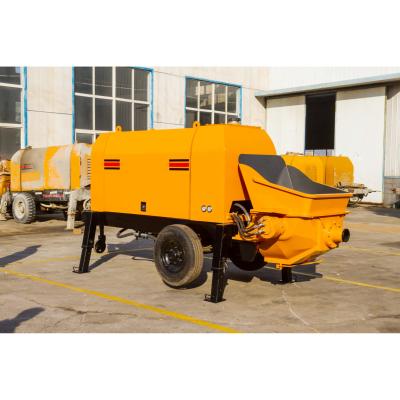 Mortar Trailer Mounted Concrete Pump Machine Mini Pump Diesel Engine