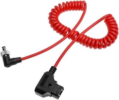 중국 알빈의 케이블 엑스트라 소프트 Dtap 로킹 DC 2.1 직각 케이블, 비디오 장치 PIX-E7 PIX-E5 모니터, 홀리랜드 마스 400s를위한 아토모스 닌자 Dtap 전력 코일 케이블 판매용