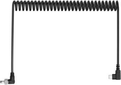 중국 알빈 케이블 PD USB-C 타입-C 로킹 DC 12V 코일 전력 케이블 아토모스 쇼곤, 블랙매직 비디오 지원, 홀리랜드 화성, 오른쪽 각 판매용