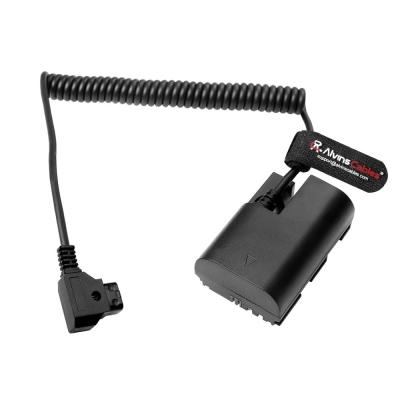 중국 알빈의 케이블 D-tap to LP-E6P 캐논 EOS R5 마크 ll/ R5/ R6 마크 ll/ R6/ R7/ R 카메라에 대한 가짜 배터리 전원 코일 케이블 판매용