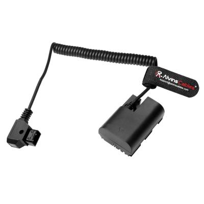 중국 알빈의 케이블 D-tap to LP-E6P 캐논 EOS R5 마크 ll/ R5/ R6 마크 ll/ R6/ R7/ R 카메라에 대한 가짜 배터리 전원 코일 케이블 판매용