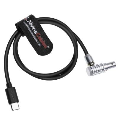 China Cable de control de grabación de cables de Alvin para DJI Focus Pro, cámara RED Komodo, ángulo derecho EXT 9 pin para el tipo-C Cable de control USB-C de 60cm de largo23.6in en venta