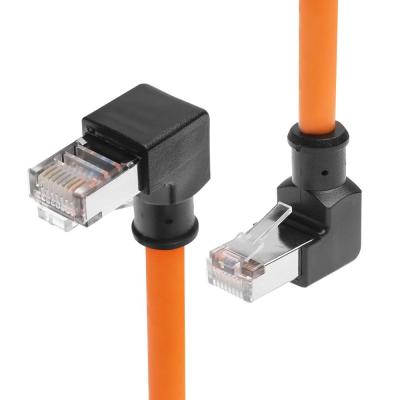 Китай Кабели Альвина Cat6 защищенный RJ45 кабель 32.8ft вверх угол для ПЛК робототехники продается