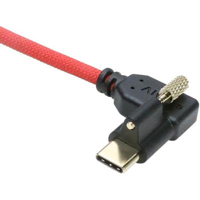 China Cabo USB C Vermelho com Trava da Alvin para Blackmagic 4K G2 12 polegadas 10Gbps à venda