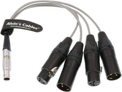 China Van de de Kabelsdoorbraak van Alvin de Audio Input-output Kabel voor Atomos-Registreertoestel 10 van de Sjogoenmonitor Pin Male aan 4 de Speld van XLR 3 Te koop