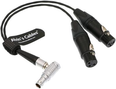 Cina Cavo introdotto di sblocco di XLR audio affinchè Pin dell'angolo retto 10 del registratore del monitor dello shogun di Atomos si raddoppino XLR 3 Pin Female in vendita