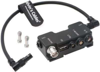 China Desbloqueo-caja Rojo-aprobada para rojo-Komodo| Extensión 9-Pin de la cámara del V-rapaz a la Funcionamiento-parada|Timecode|Ctrl|5V USB| B-caja de Genlock-BNC en venta