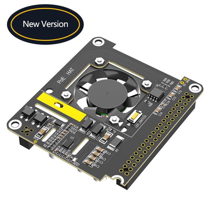 latest company news about Raspberry Pi 5 new partner: POE HAT brings convenient network and cooling experience 0