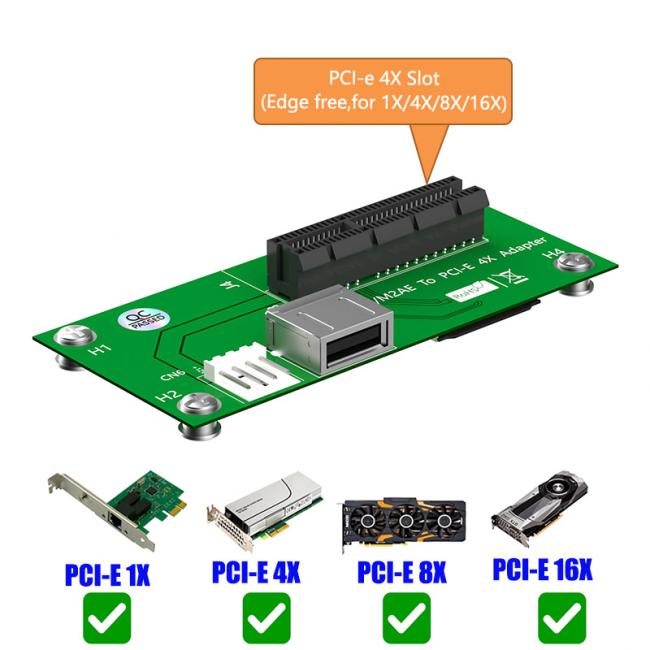Gold Plated SATA PCI-E Riser Card full package