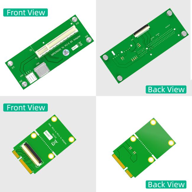 Vertical PCI-E Express X8 USB Riser Card Extender Cable top view