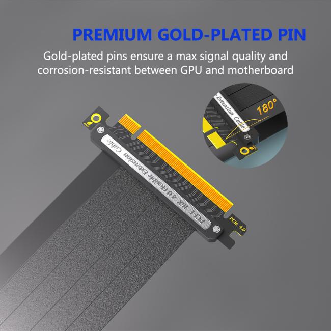 PCI-E 4.0 Extension Cable angled view