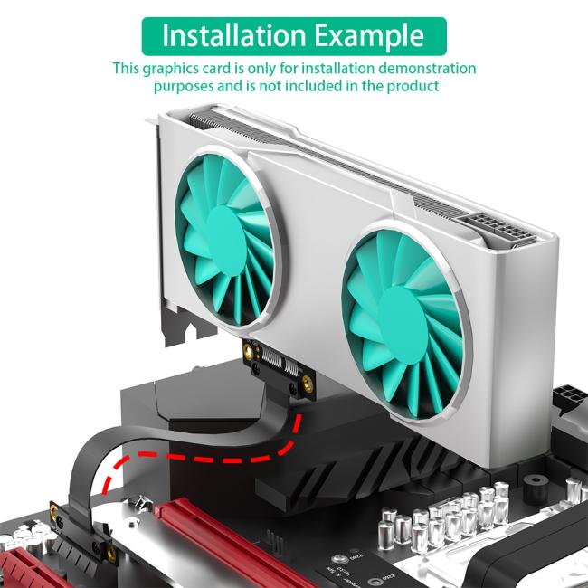 PCI-E 1X Riser Adapter golden finger connection