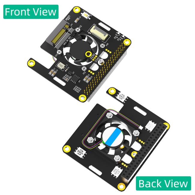 M.2 NVMe Raspberry Pi Adapter side view