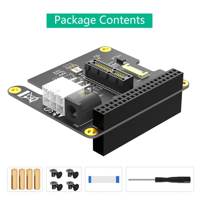 Raspberry Pi PCIe adapter front view