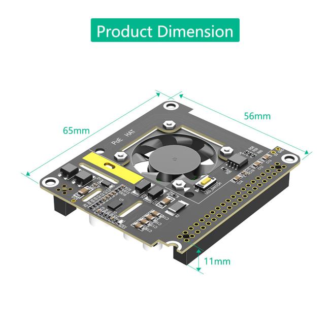 Raspberry Pi 5 PoE HAT connection ports
