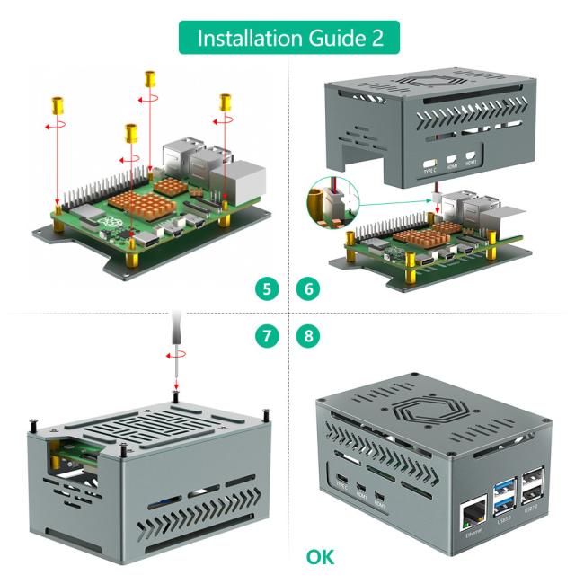 Raspberry Pi 5 case with PCIe board compatibility