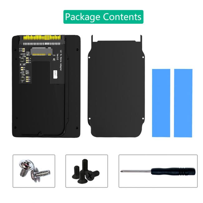 M.2 to U.2 adapter package contents