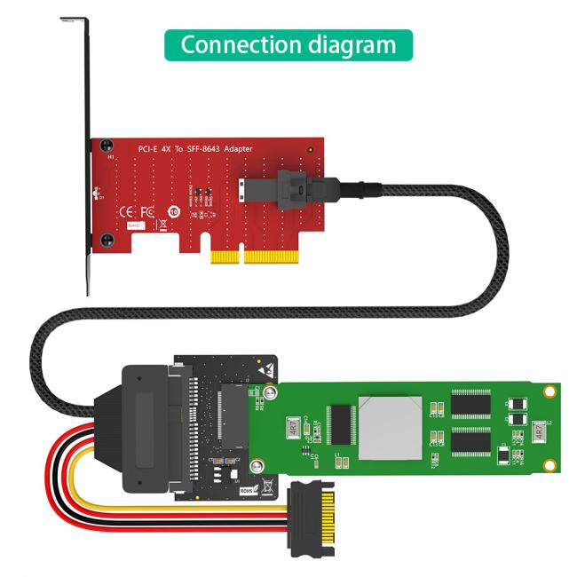 U.2 to EDSFF adapter product image 3