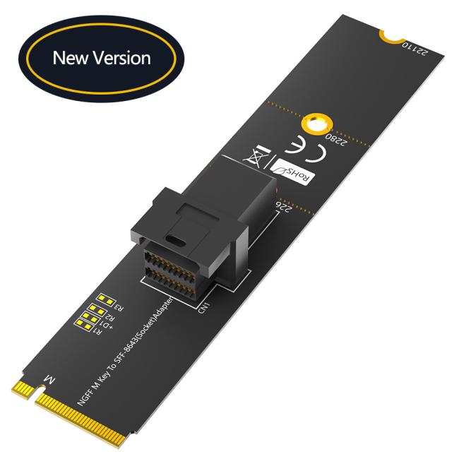 NVMe M.2 SFF 8643 Adapter front view