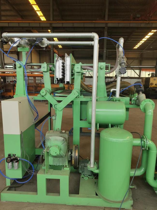 Egg tray machine operation view