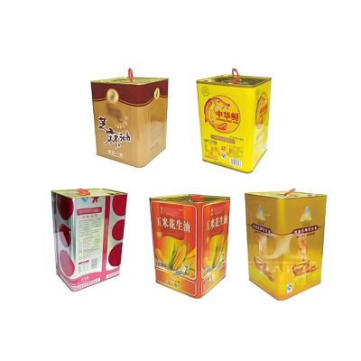 China DADI Food Oil Can 10L 14L 15L 17.5L 18L Tin Olive Oil Containers Large Olive Oil Tins for sale