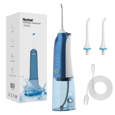 中国 100-130psi USBの再充電可能な水Flosserの取り外し可能な300mlウォーター ジェットの歯Flosser 販売のため