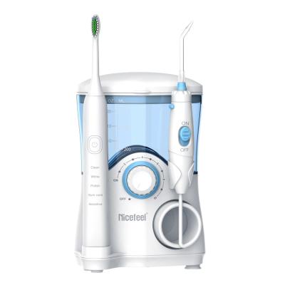 Cina Denti combinati di Flosser dell'acqua del controsoffitto dello spazzolino da denti elettrico IPX4 che imbiancano 600ml in vendita