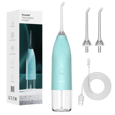 China Flosser de água sem fio Nicefeel 0,5 kg Bateria de 1400 mAh Tanque de água de 300 ml à venda