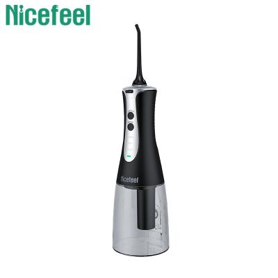 China ABS Nicefeel Flosser de água sem fio 55-125PSI Pressão para cuidados orais à venda