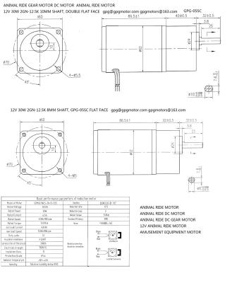중국 대단히 자극받은 GPG-06SC 2GN30K 작은 Dc 기어 들 모우터 12V 30W 3000RPM 판매용