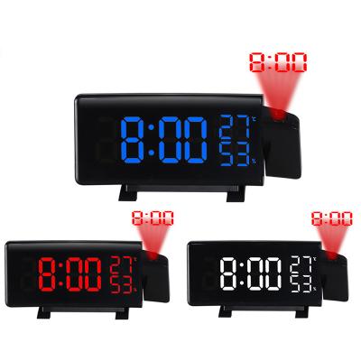 中国 TS-5210 USB Digital Alarm Clocks Electronic Projection Clock FM Radio Thermometer For Home Bedroom Table Decoration 販売のため