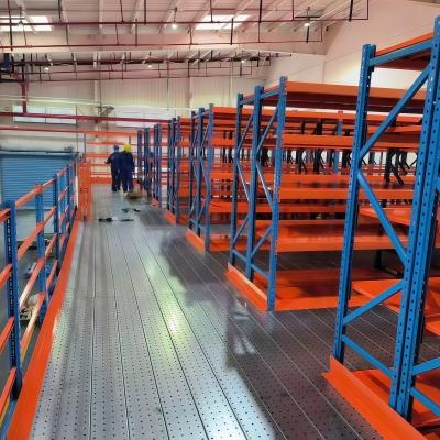 China Freight Storage Equipment Warehousing Mezzanine Rack Mezzanine Racking System for sale