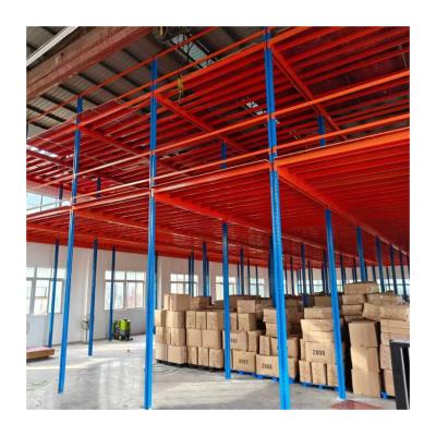 China Second Floor Mezzanine Heavy Steel Mezzanine Floor Material Handling Storage Mezzanine Floor Storage Shelf for the Warehouse for sale