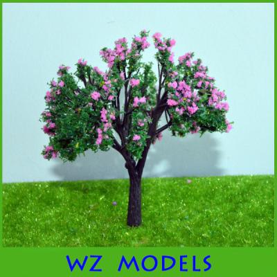 Китай деревья масштабной модели green&pink 6cm миниые красивейшие цветастые продается